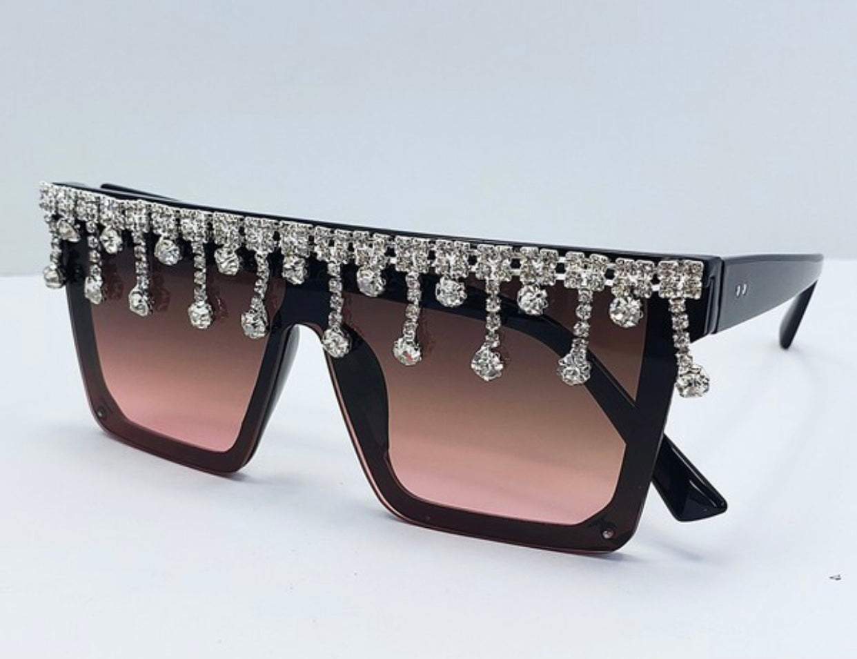 Diamond Drip square sunglasses – Shade Candy